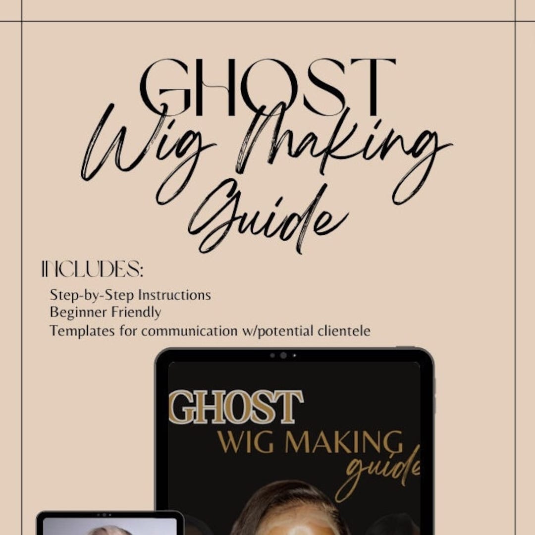 Ghost Wigmaker Guide | Wig Maker Course | Hands on | Step by Step ...