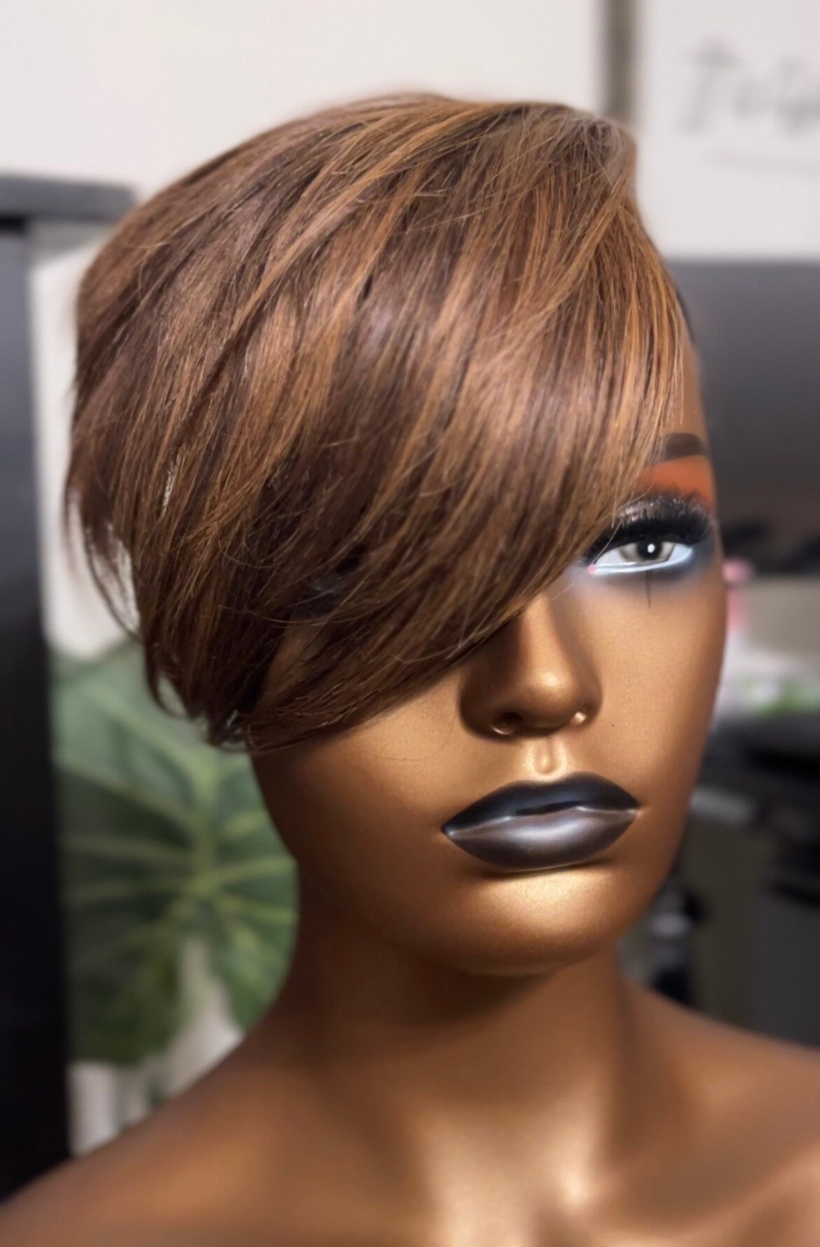 Sandy Human Hair Detachable Clip on Topper Sidepiece Wig Short Human ...