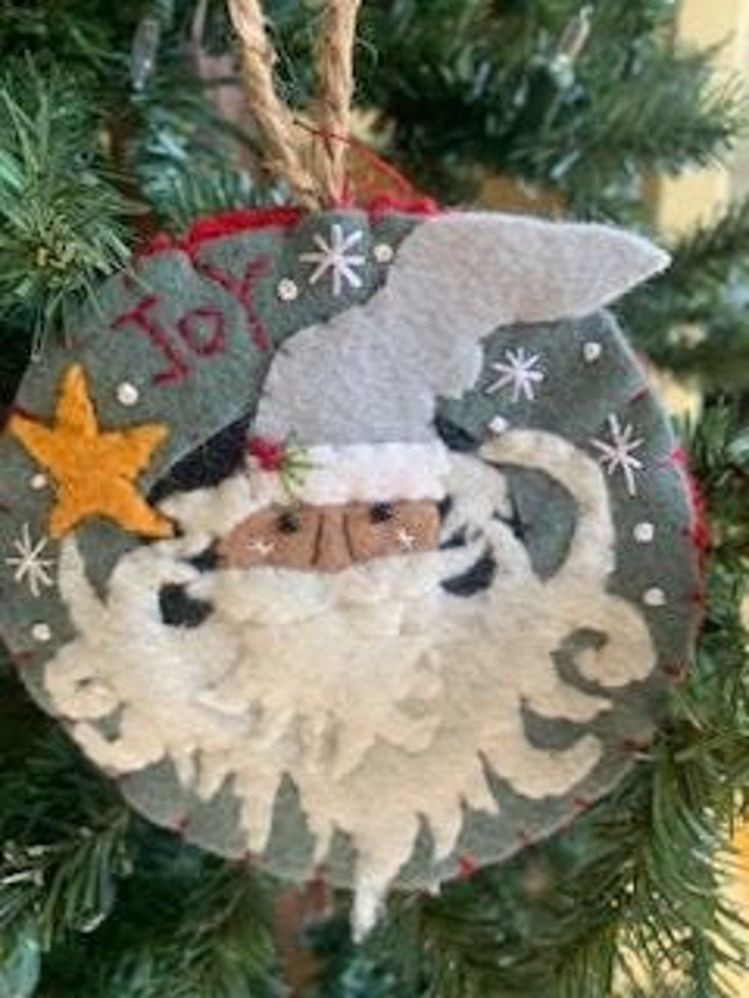 Santa Claus, Kris Kringle, Felt Christmas Ornament - Etsy