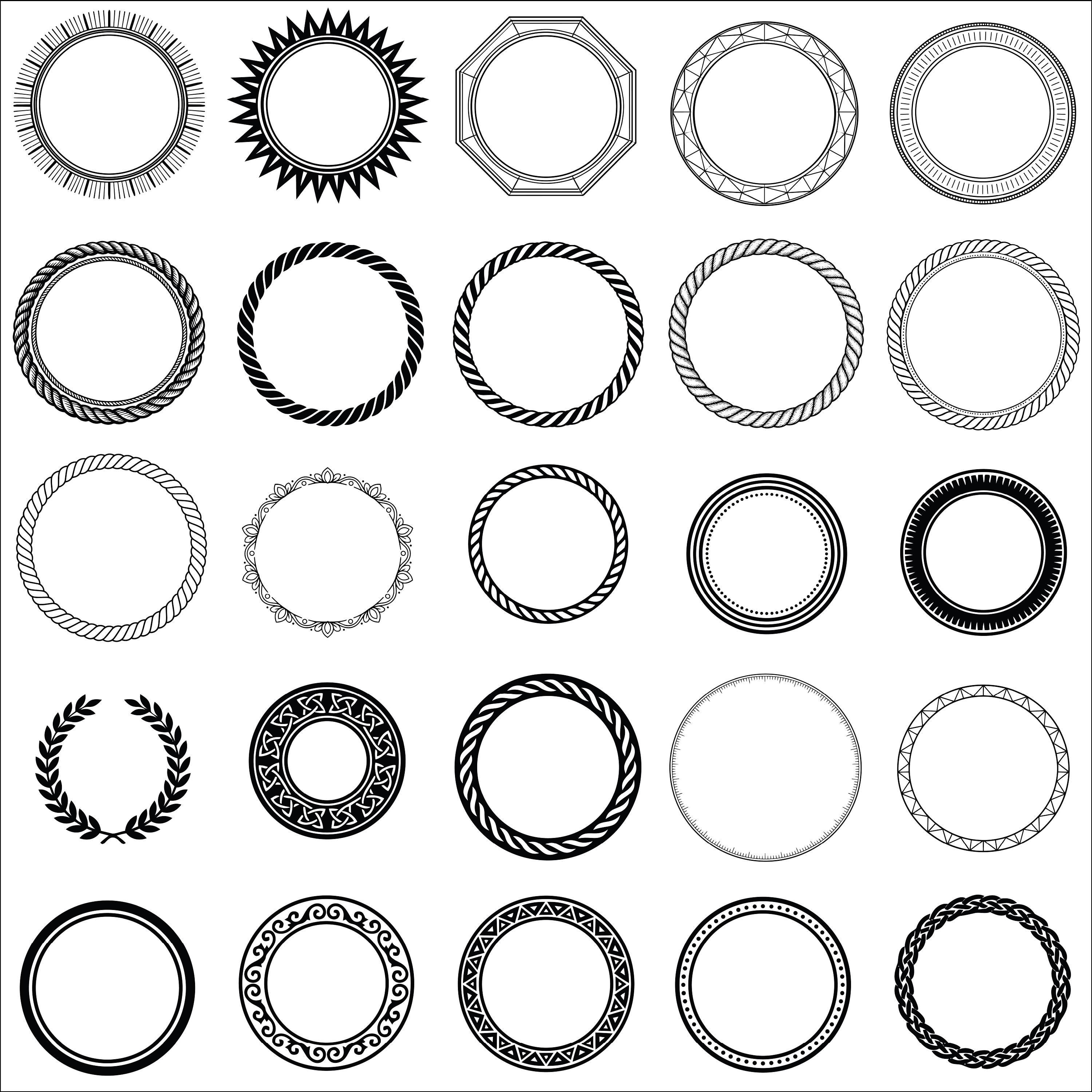 Challenge Coin Border Mega Bundle, 150 Coin Frame Designs, Military ...