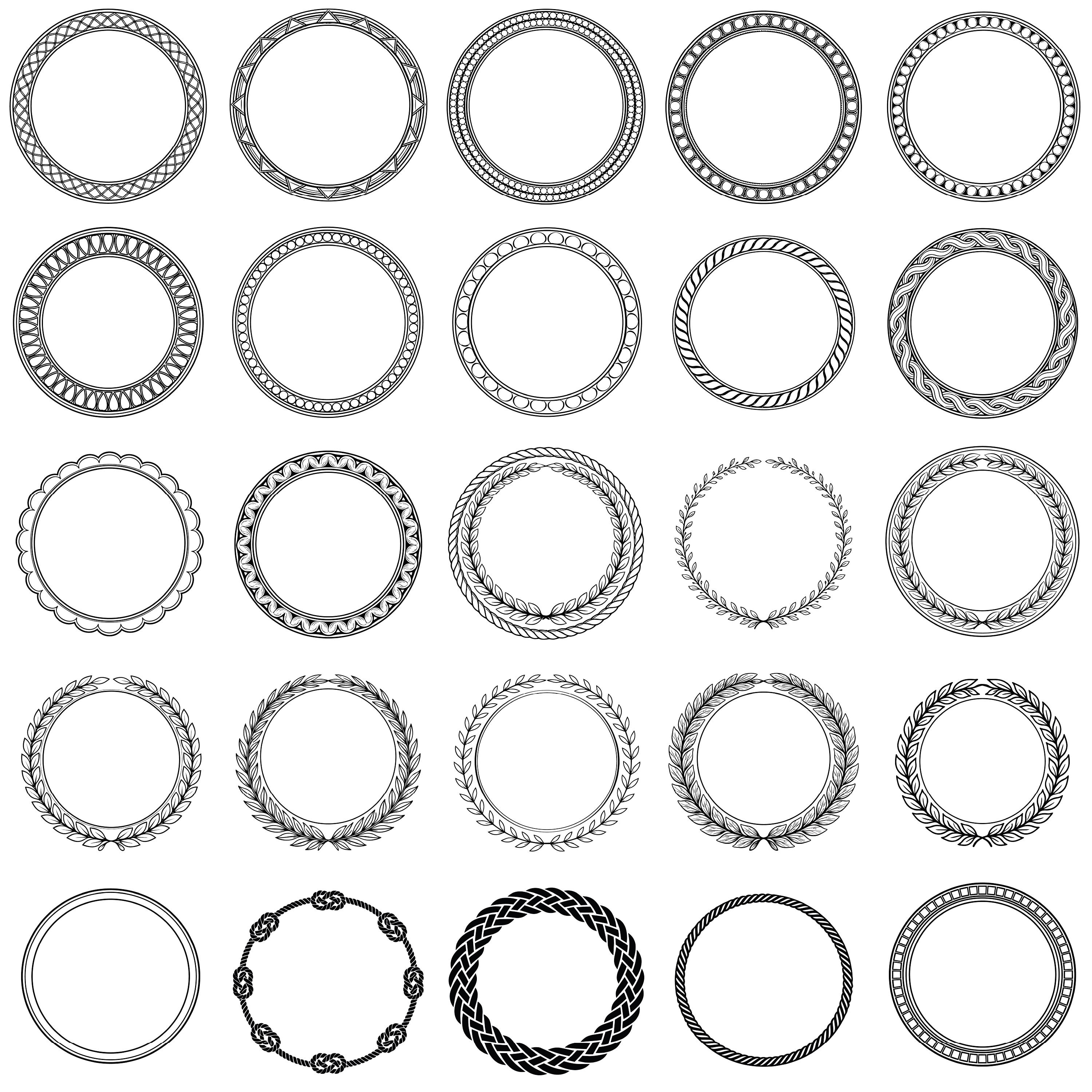 Challenge Coin Border Mega Bundle, 150 Coin Frame Designs, Military ...