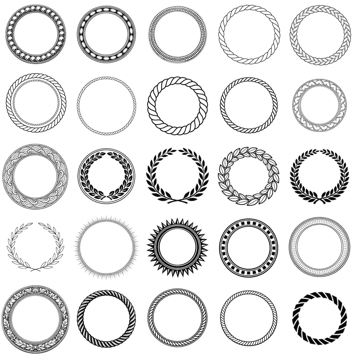 Challenge Coin Border Mega Bundle, 150 Coin Frame Designs, Military ...
