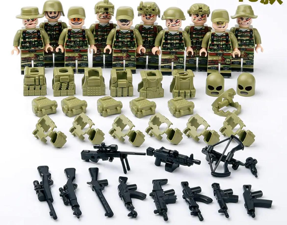 Cheap lego army minifigures store