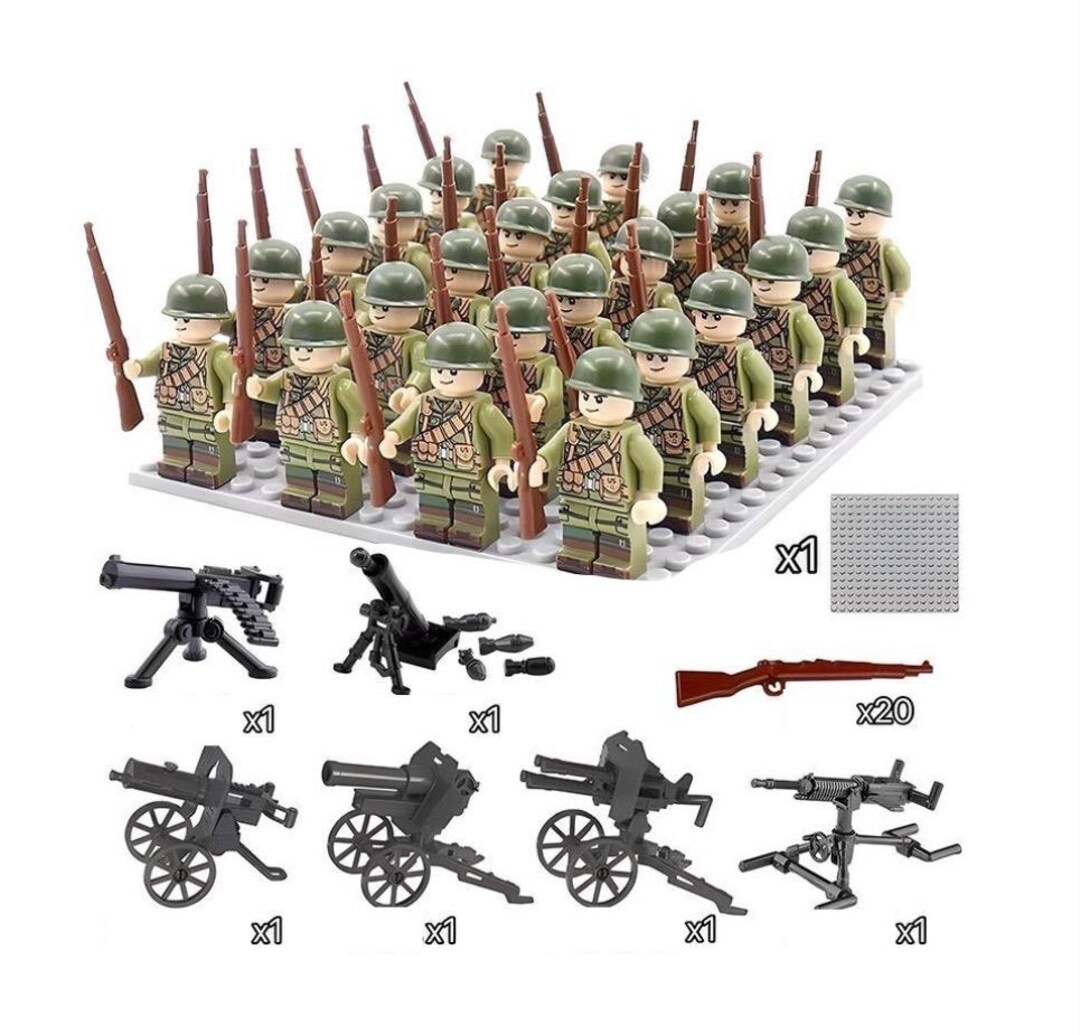 Custom LEGO Military Special Forces Soldiers Army Minifigures Men X20 ...