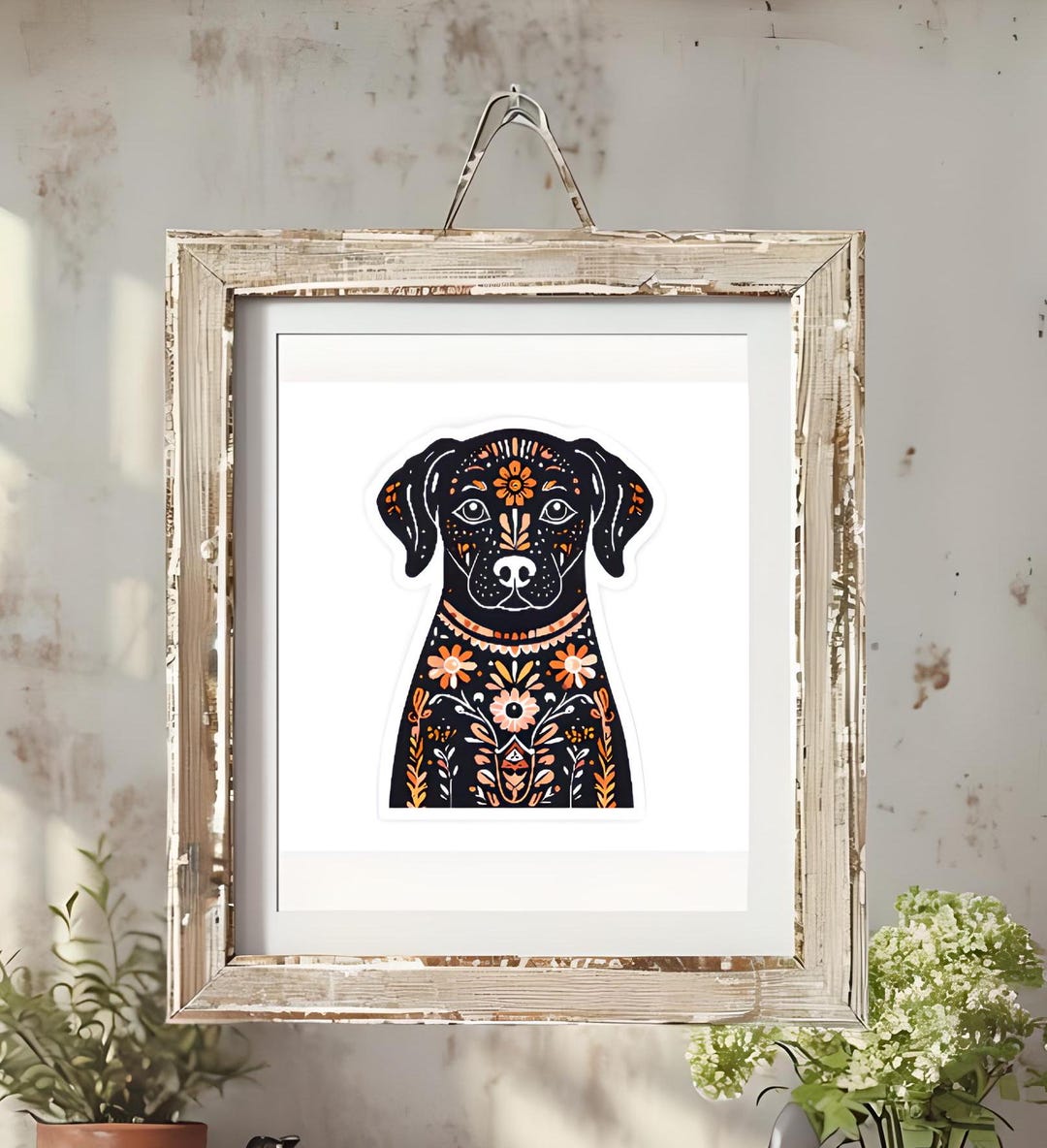 Alebrije Dog Digital Print, Mexican Folk Art, Dog Wall Decor, Alebrije ...