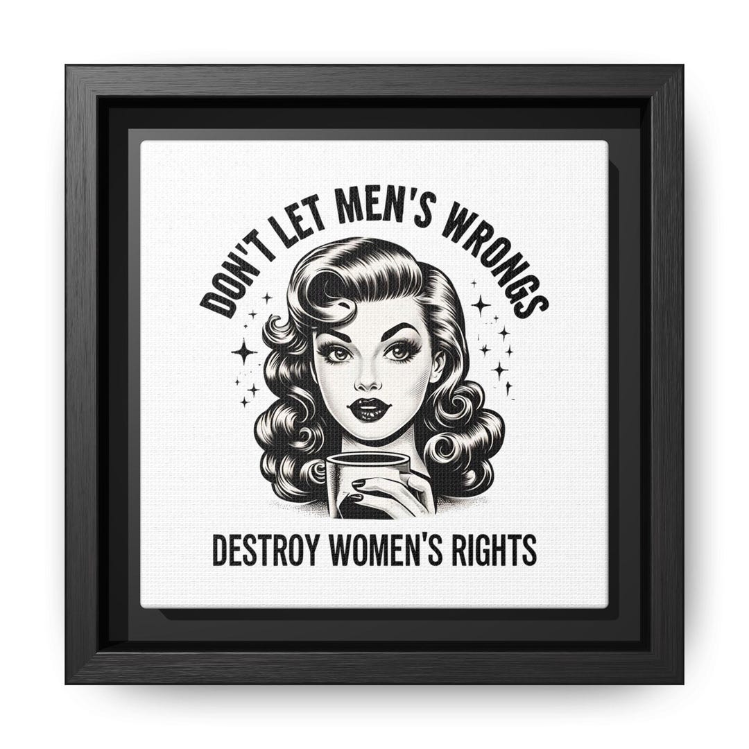 Women's Rights Decor, Framed Feminist Wall Art Canvas Print ...