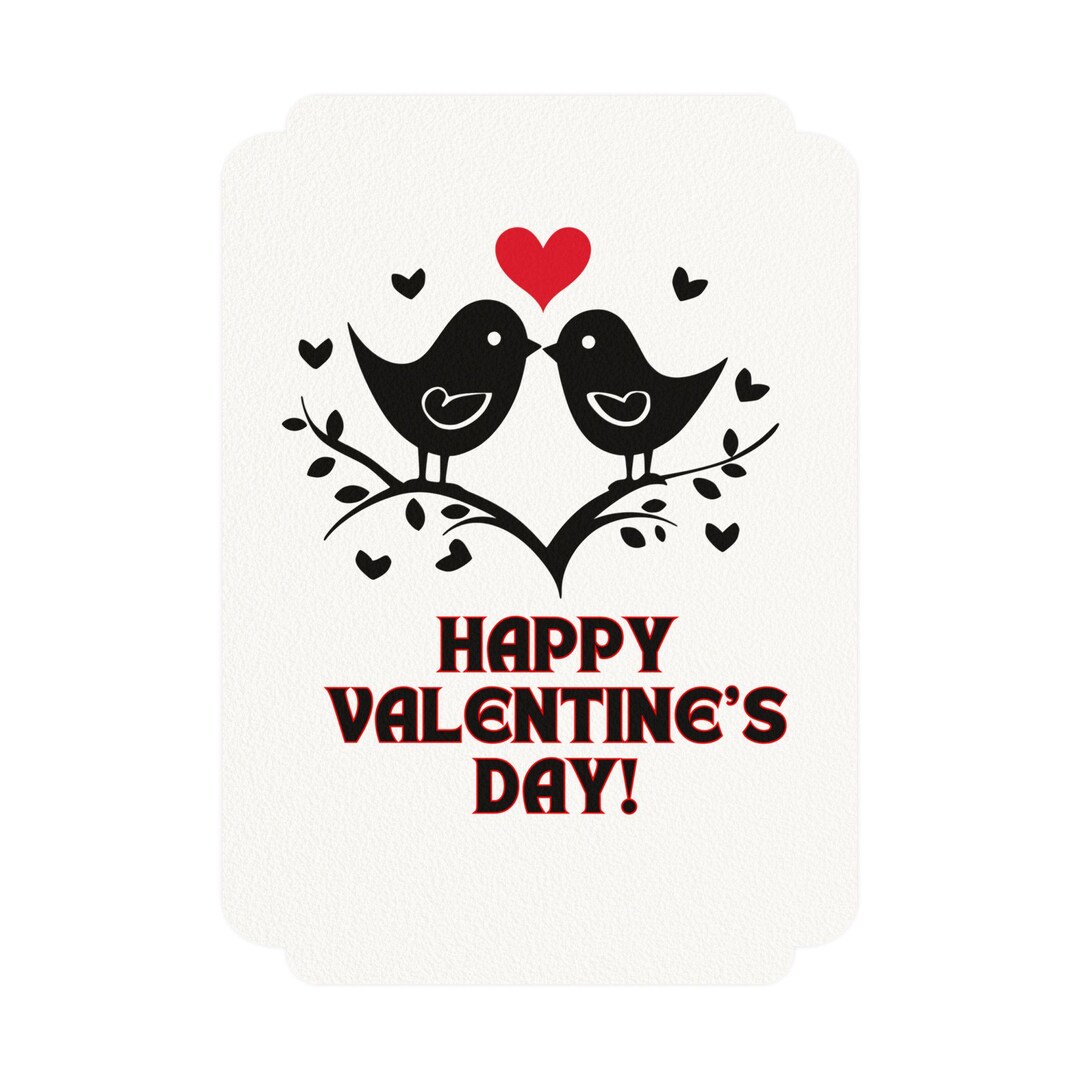 Love Birds Valentine's Day Postcards Set Love Greeting Cards Pack ...