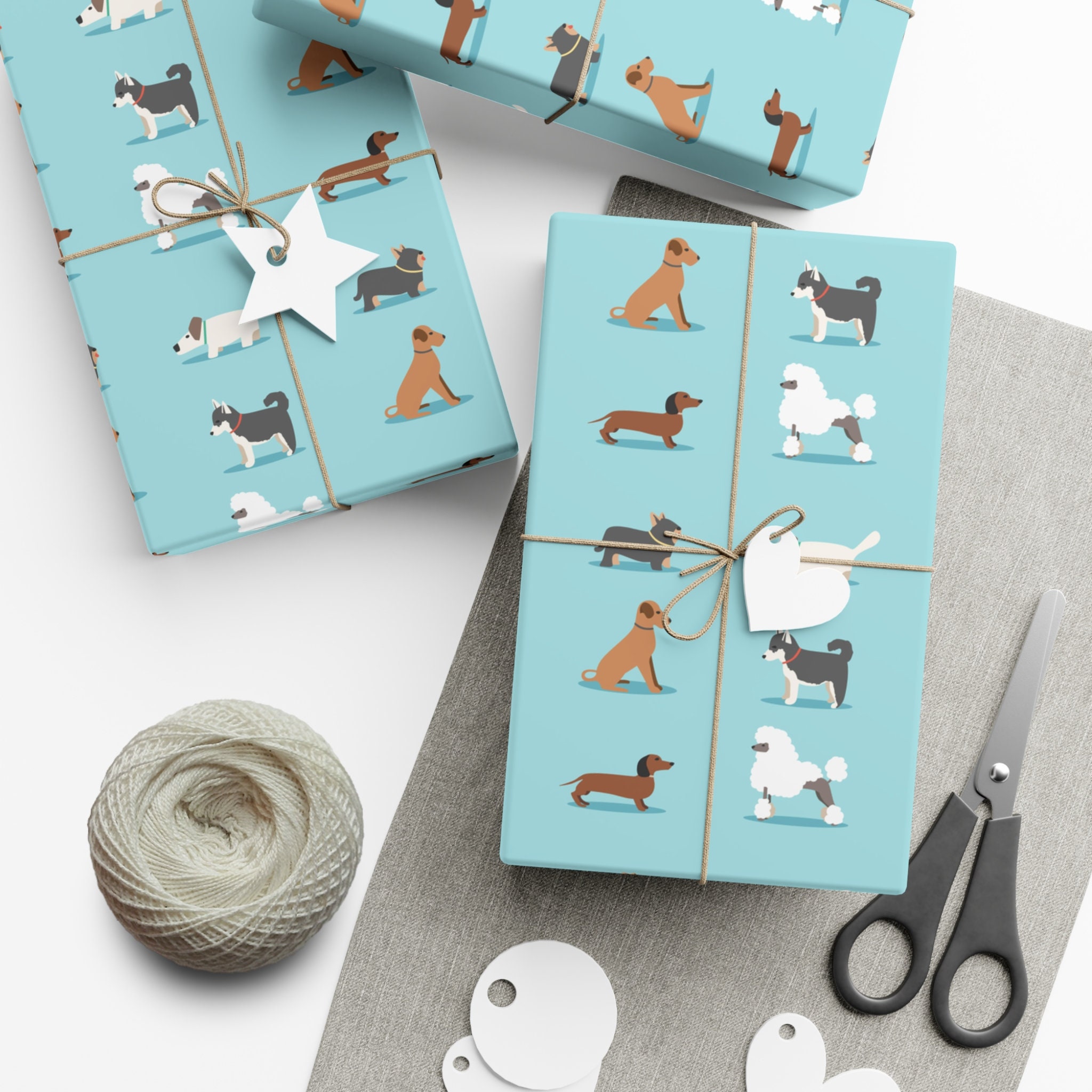 Dog Breeds Gift Wrapping Paper - Etsy
