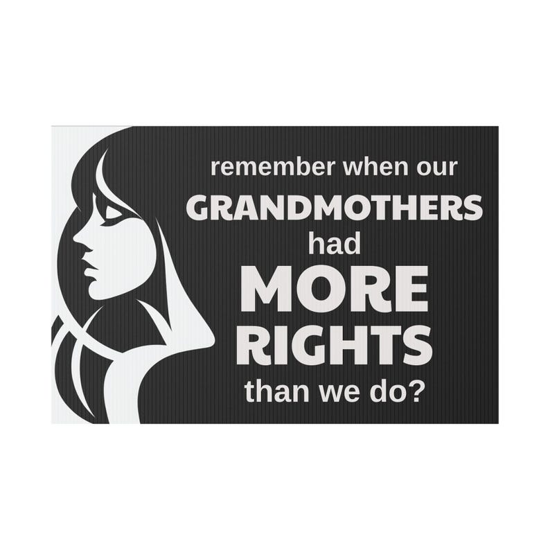 Women's Rights Political Activism Yard Sign, Protest Banner, Statement ...