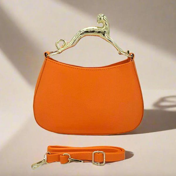 Orange Handbag - Etsy