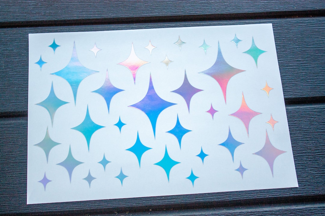 Sparkle Vinyl Decal Large Set - Etsy
