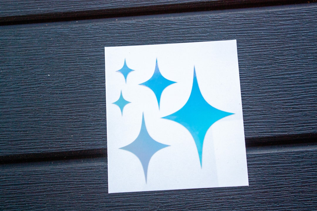 Sparkle Vinyl Decal Small Set - Etsy