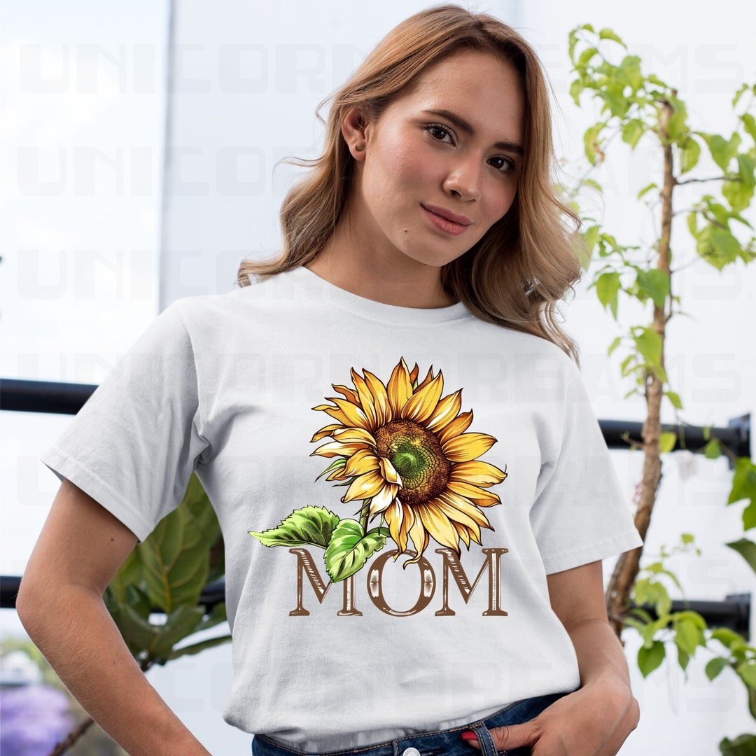 Sunflower Mom Png,floral Mom Png,mom Heart Day,retro Mom Day,watercolor ...