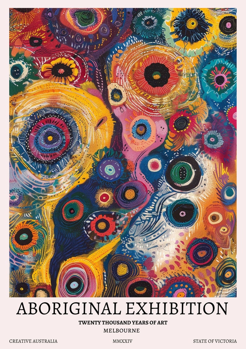Aboriginal Art Exhibition Poster, Original Art, Aboriginal Prints, Home ...