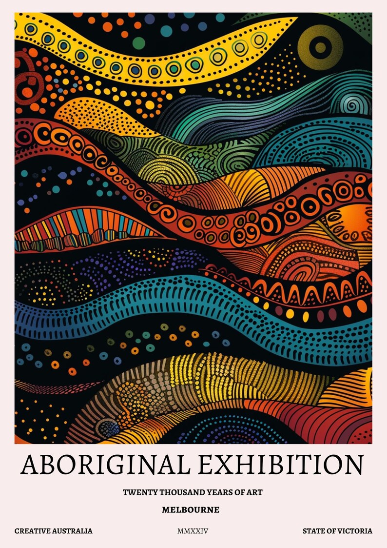 Aboriginal Art Exhibition Poster Selection Aboriginal Prints Beautiful ...