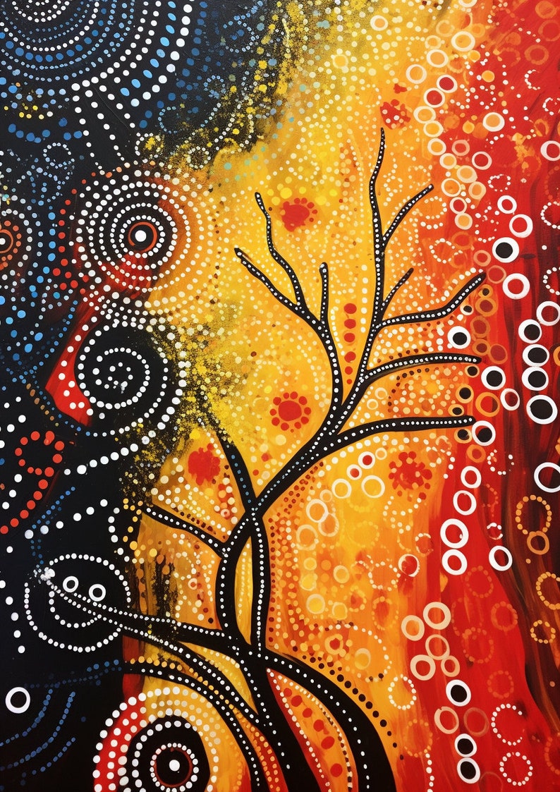 Aboriginal Patterns Prints Art Print wall Art Print Art UNIQUE ...