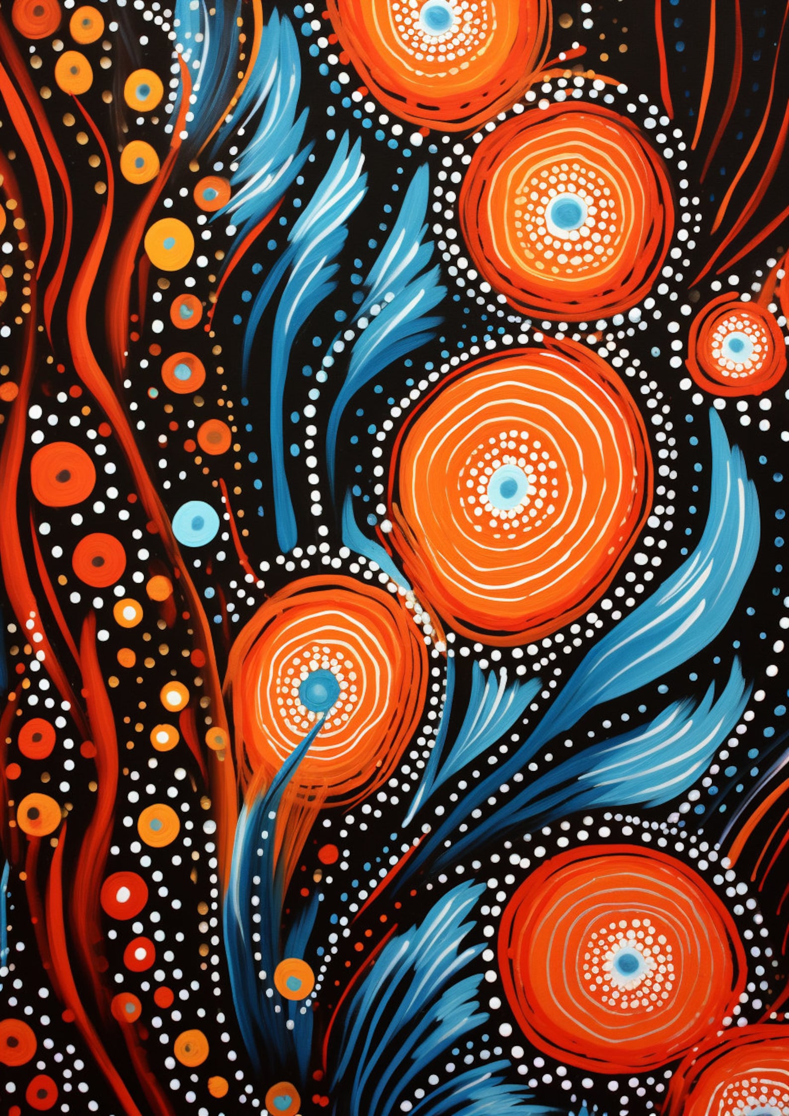 Aboriginal Patterns Prints Art Print wall Art Print Art UNIQUE ...