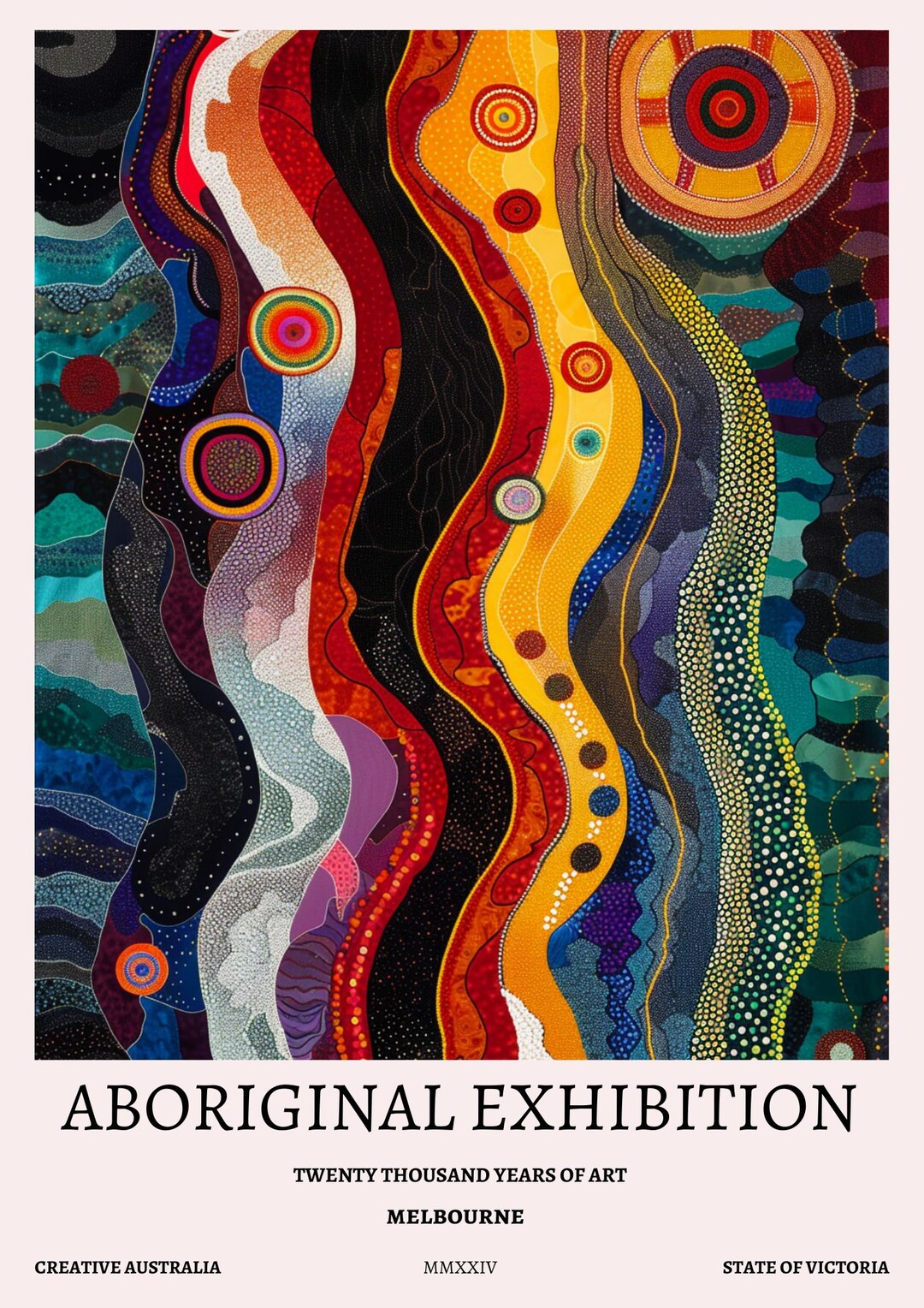Aboriginal Art Exhibition Poster Selection Aboriginal Prints Beautiful ...