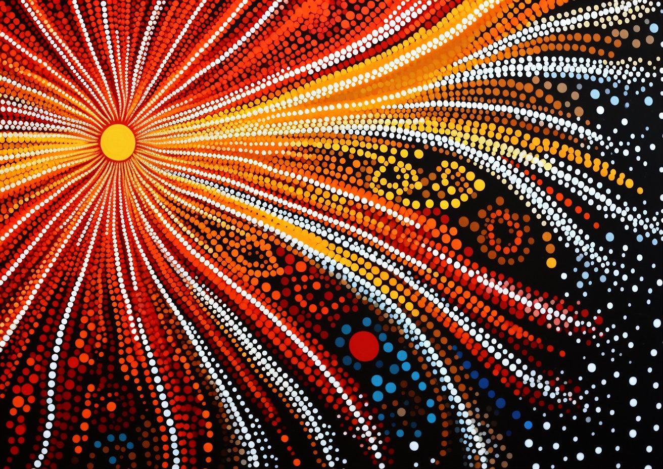 Aboriginal Patterns Art Print Wall Art Print Art UNIQUE ART Home Art ...