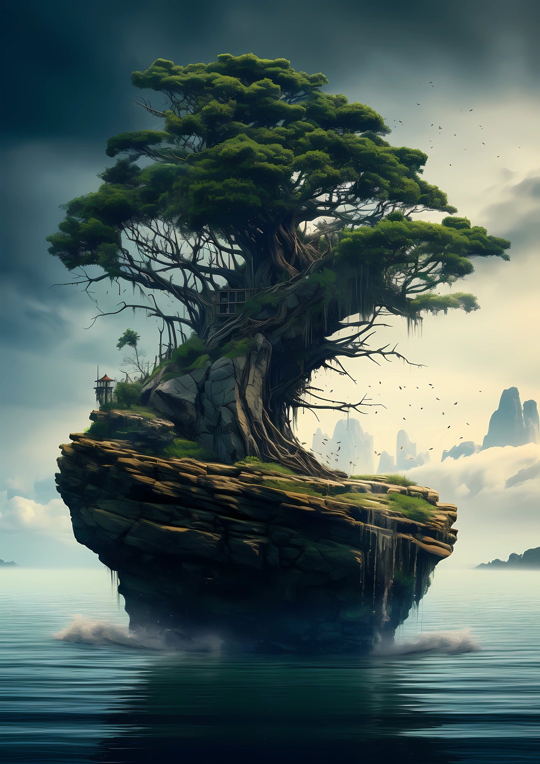 Mystical Treehouses Mythical Collection Original - Etsy