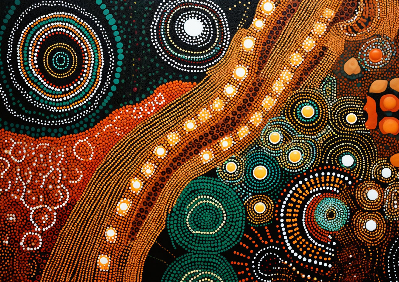 Aboriginal Art ABORIGINAL Print Patterns Art Print Aboriginal Wall Art ...