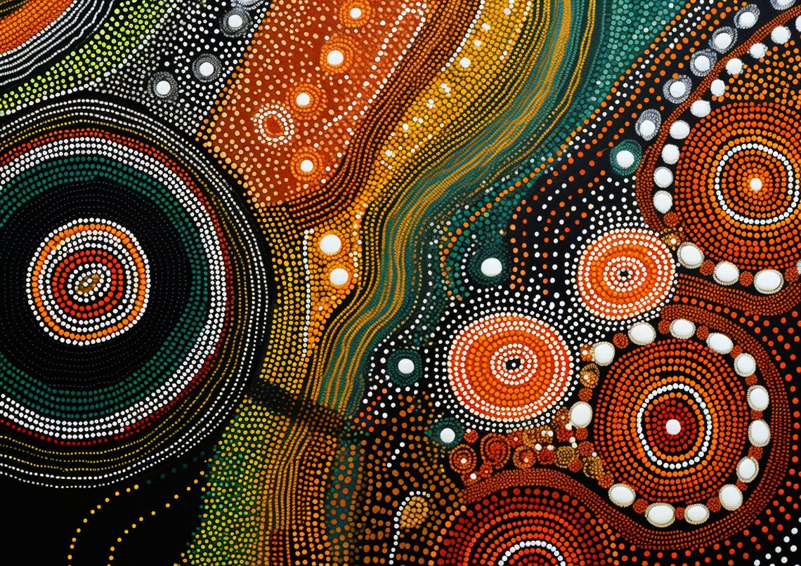 Aboriginal Art ABORIGINAL Print Patterns Art Print Aboriginal Wall Art ...
