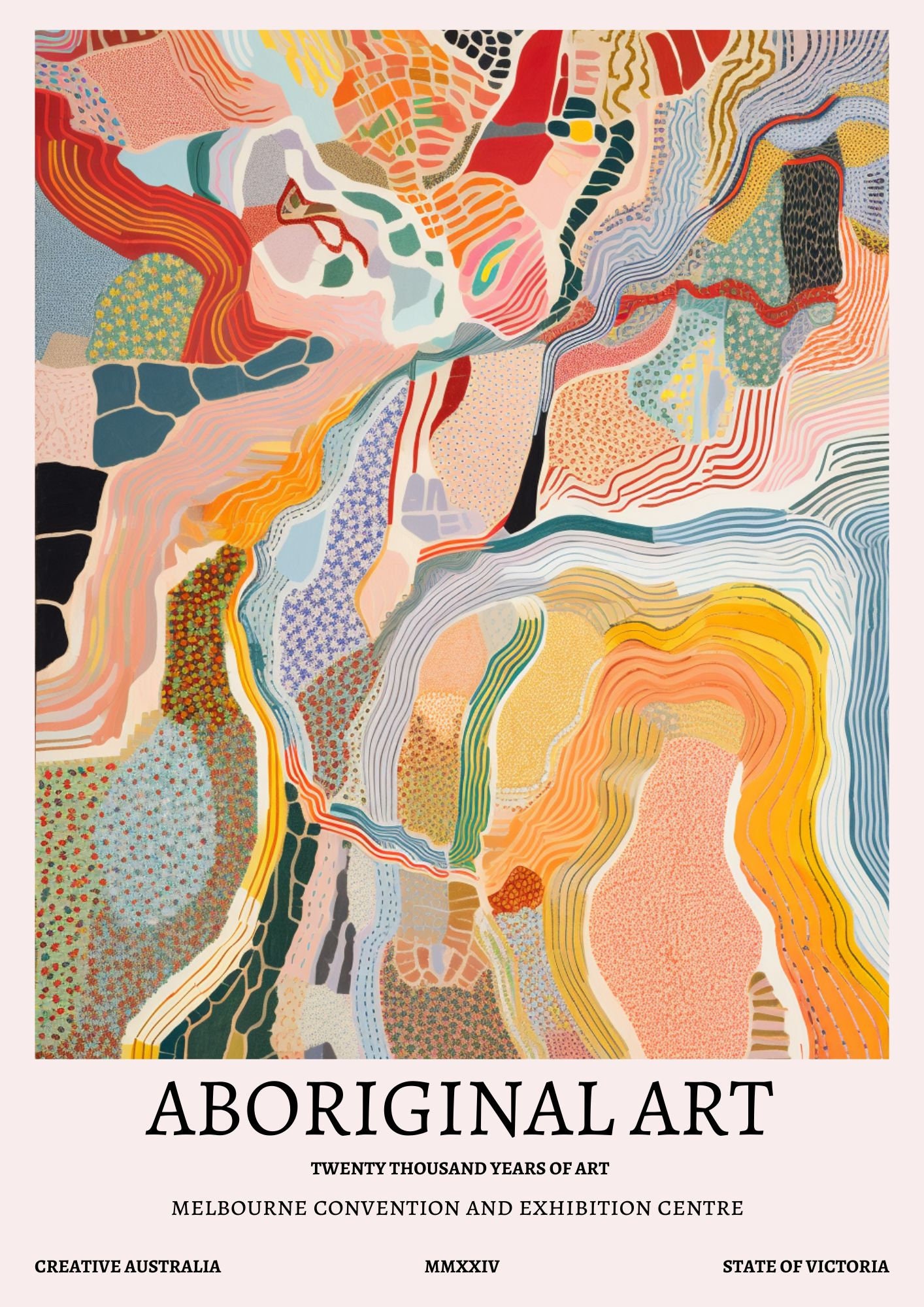 Aboriginal Art Exhibition Poster Prints Beautiful Print Selection ...