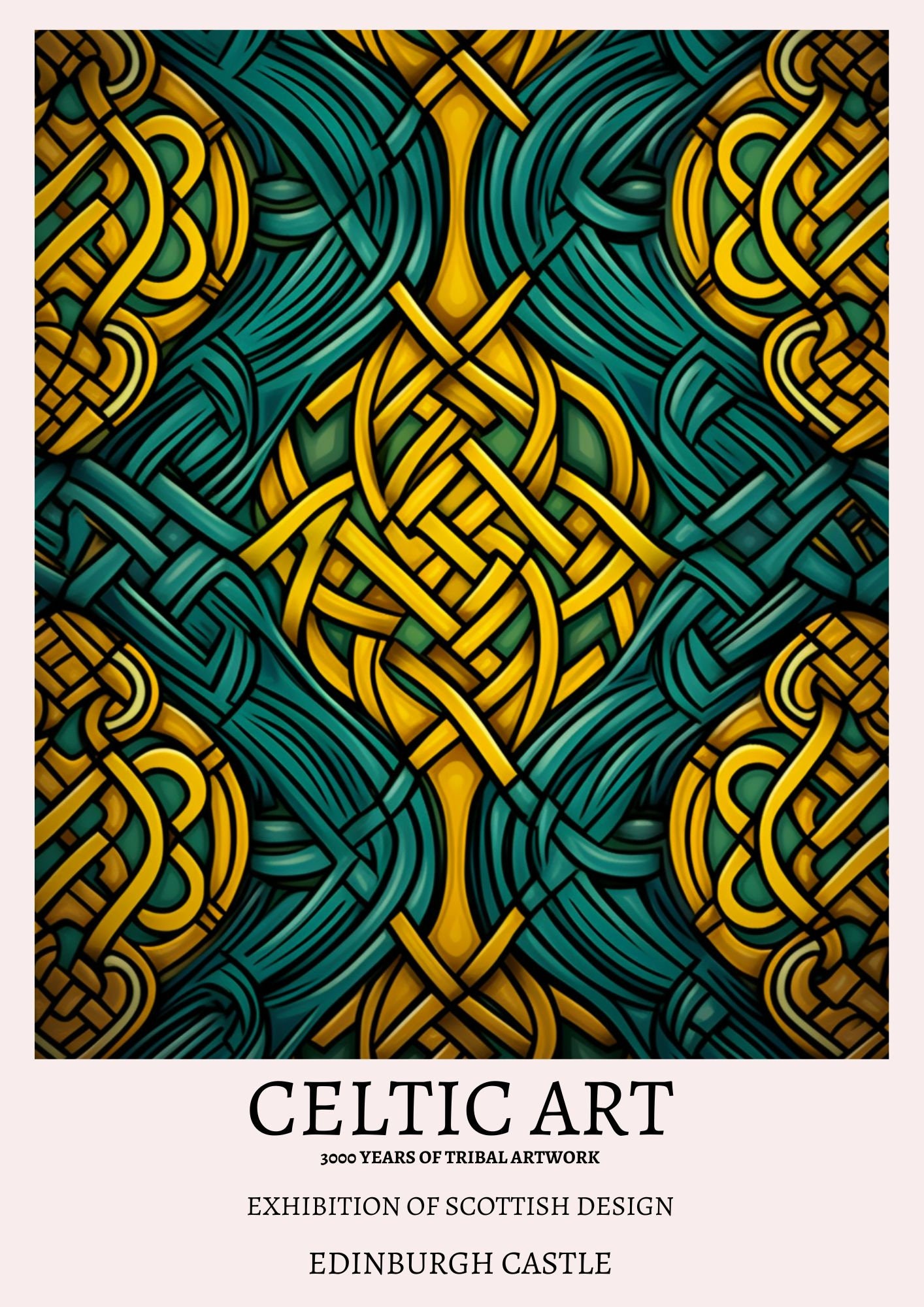 Celtic Pattern Art Exhibition Poster Prints Beautiful Print Selection ...