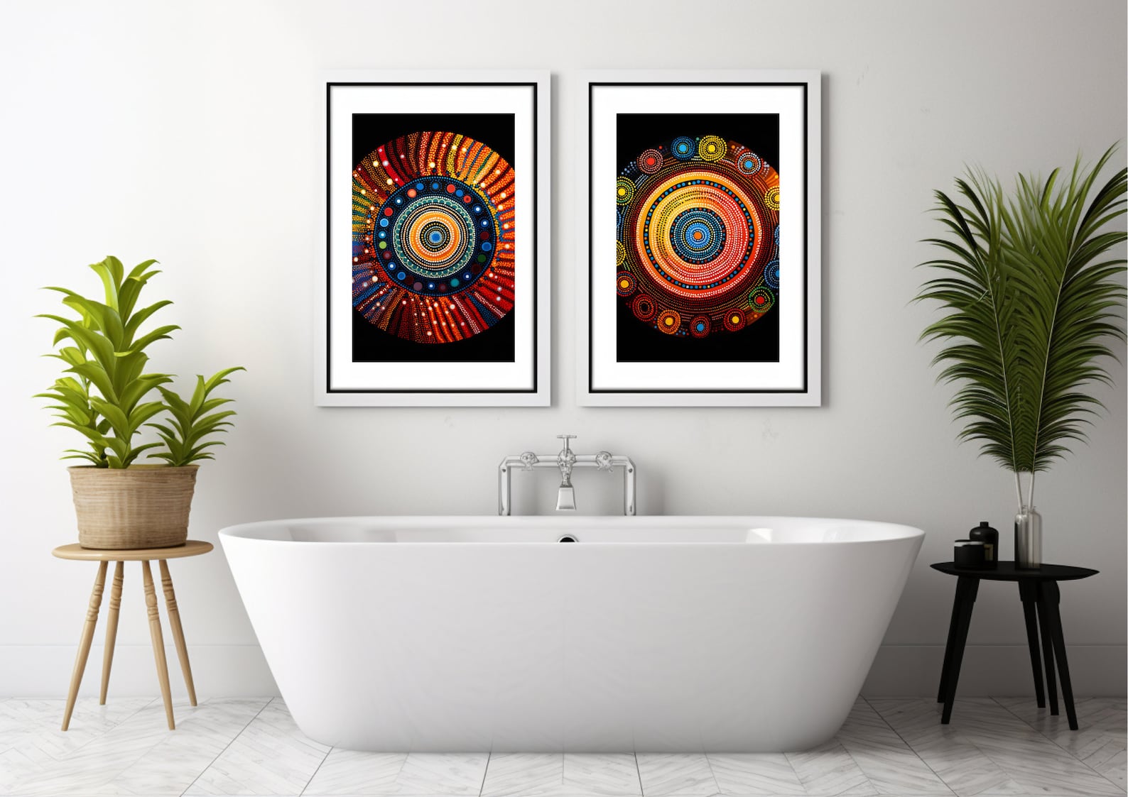 Aboriginal Art Print 'solar Systems' Wall Art Home Art ART PRINT Contemporary Art Home Decor ...