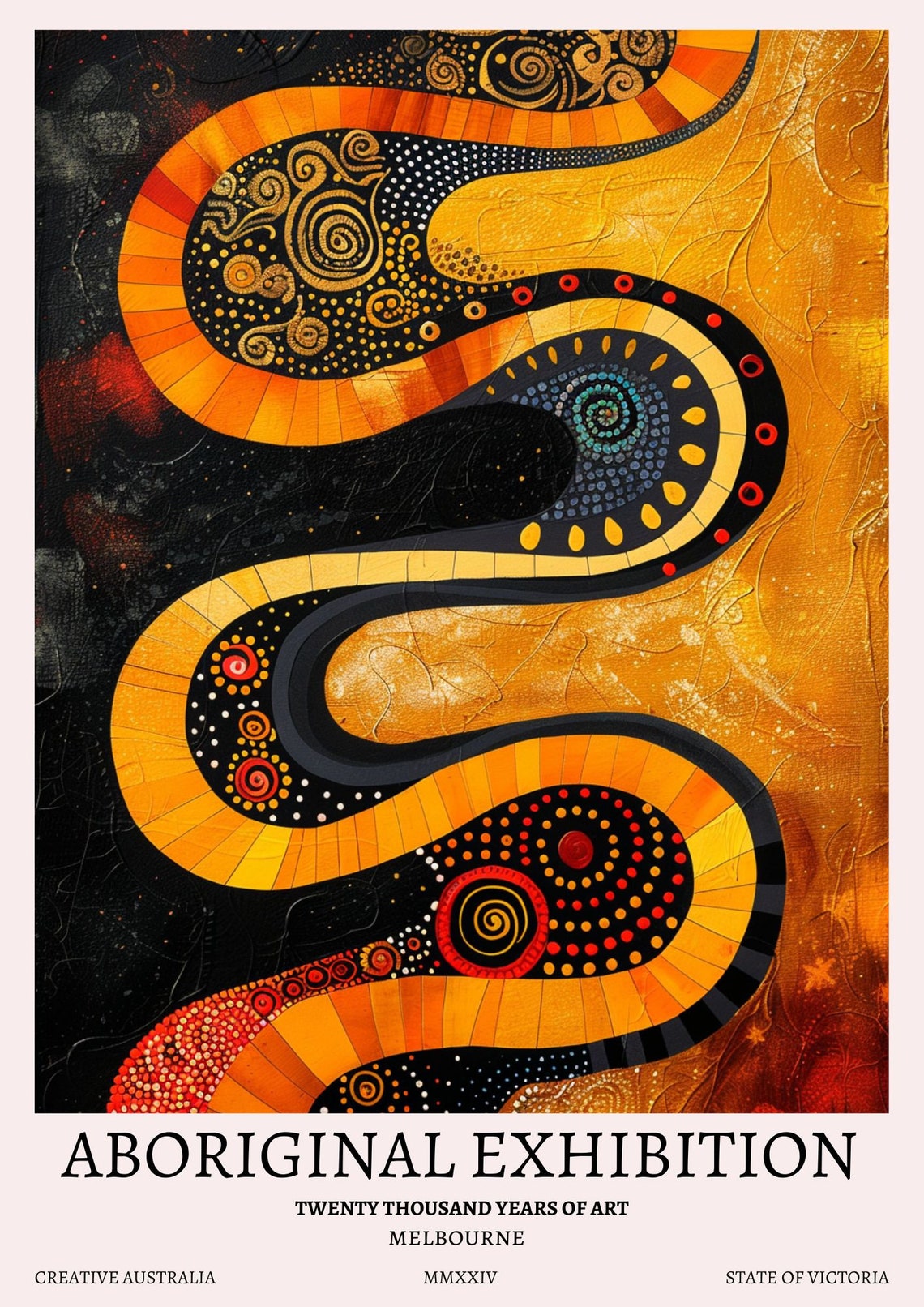 Aboriginal Art Exhibition Poster, Original Art, Aboriginal Prints, Home ...
