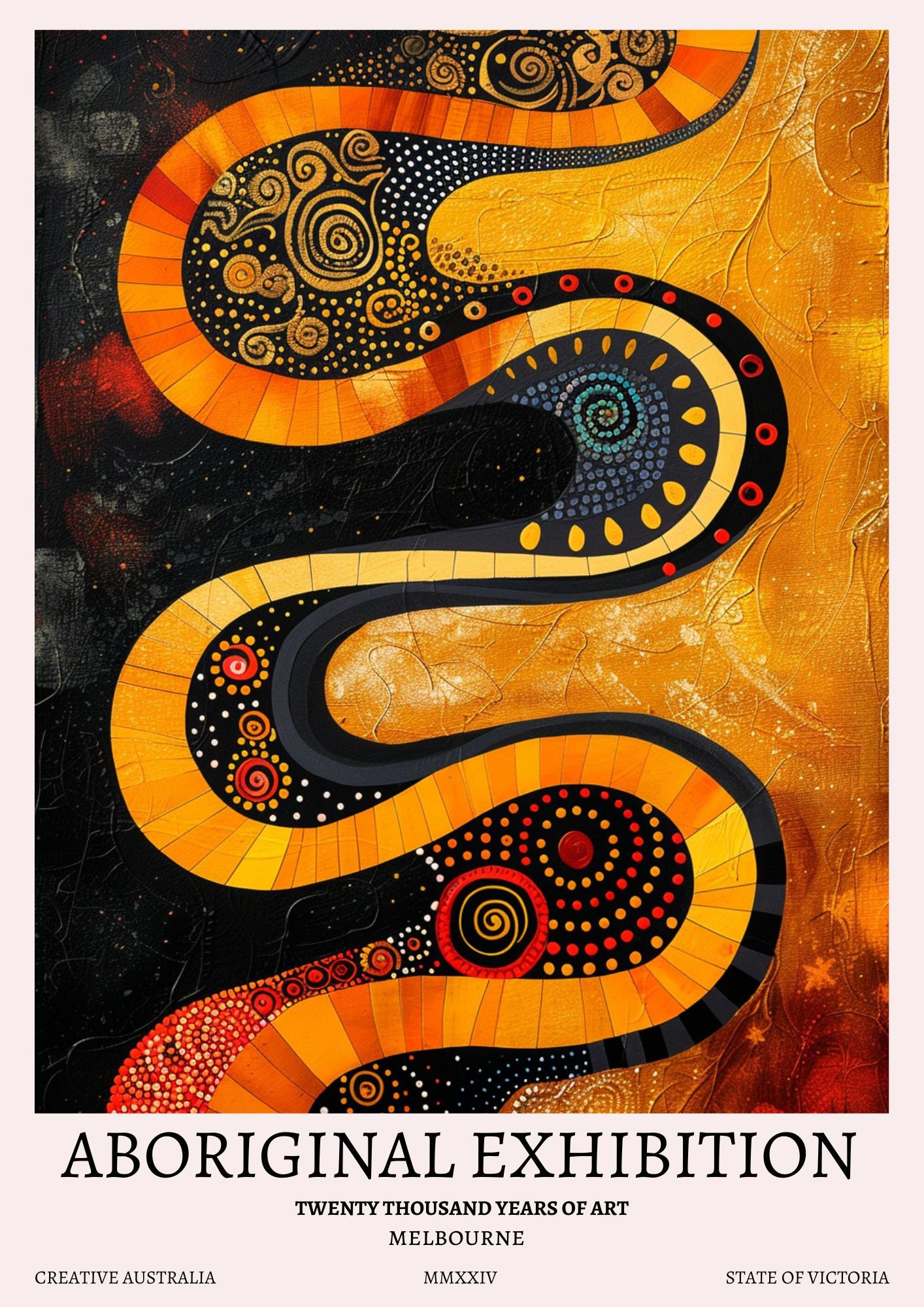 Aboriginal Art Exhibition Poster, Original Art, Aboriginal Prints, Home ...