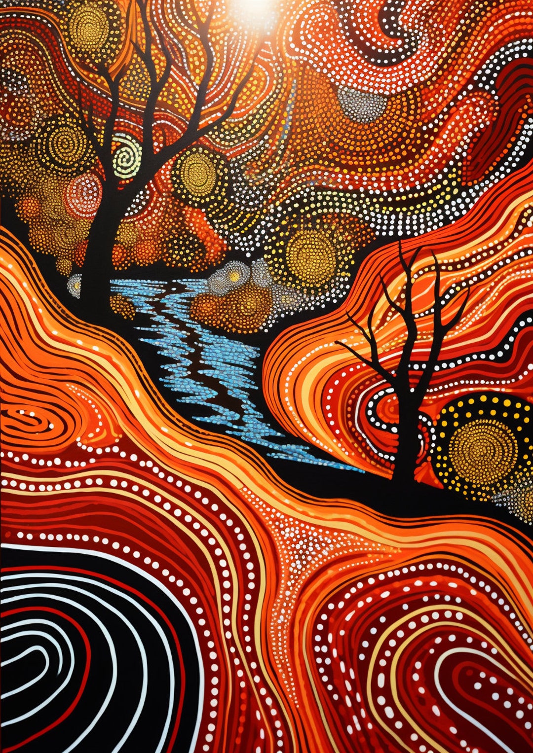 Aboriginal Art ABORIGINAL Print Patterns Art Print Aboriginal Wall Art ...