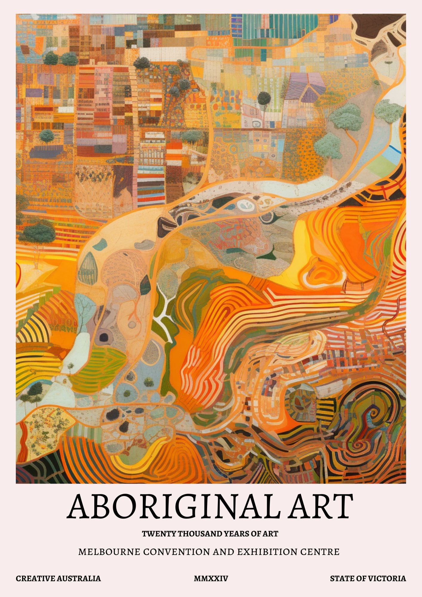 Aboriginal Art Exhibition Poster Prints Beautiful Print Selection ...