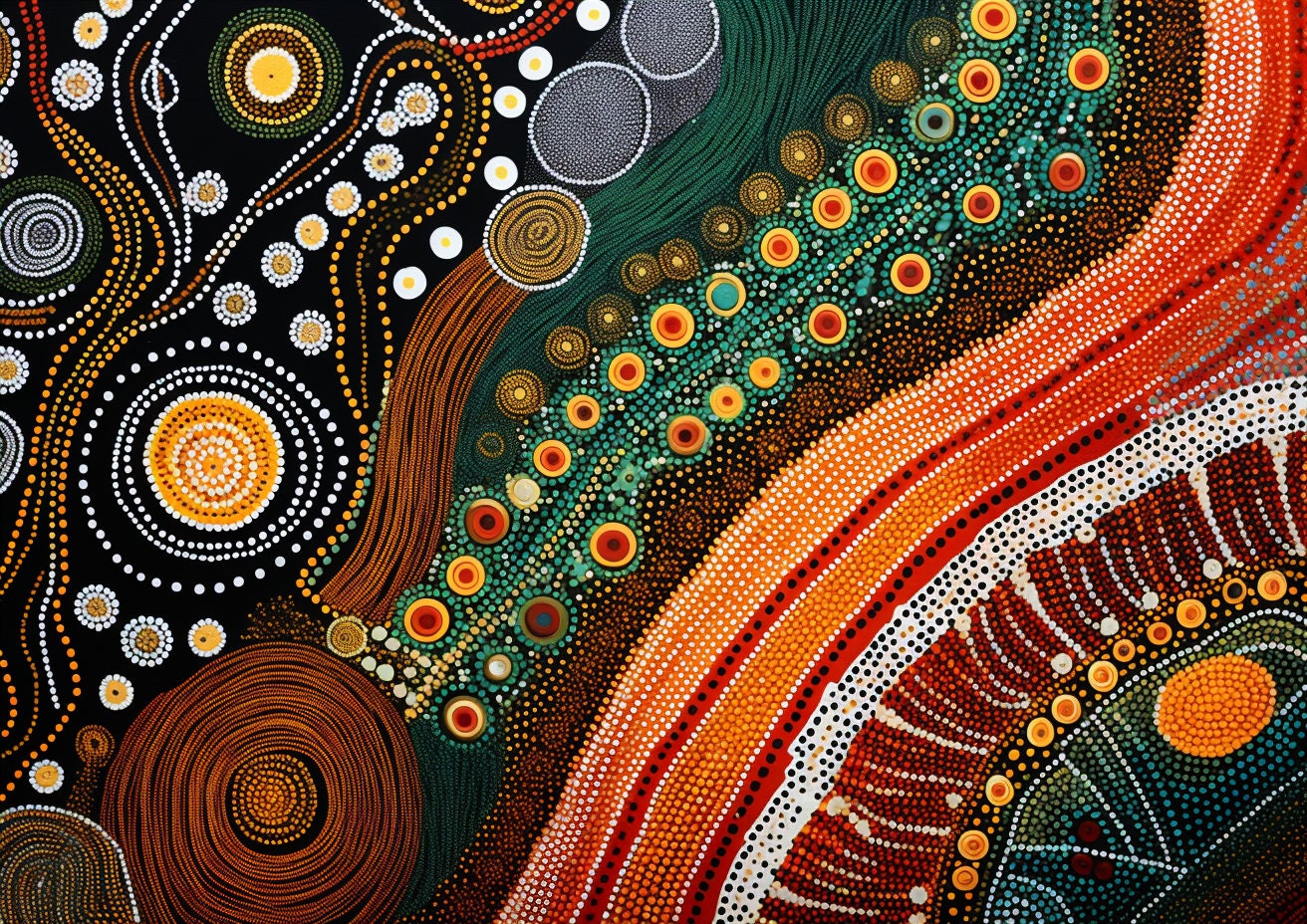 Aboriginal Art ABORIGINAL Print Patterns Art Print Aboriginal Wall Art ...