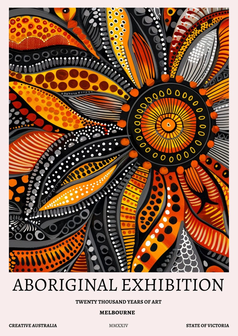 Aboriginal Art Exhibition Poster Selection Aboriginal Prints Beautiful ...