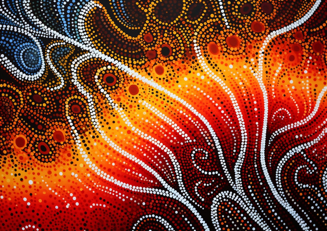 Aboriginal Art ABORIGINAL Print Patterns Art Print Aboriginal Wall Art ...