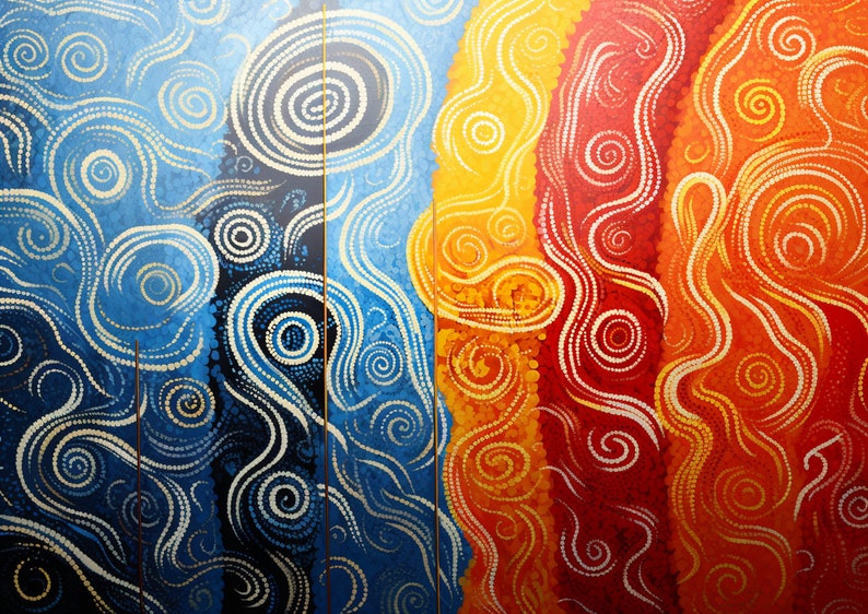 Aboriginal Patterns Art Print Wall Art Print Art UNIQUE ART Home Art ...