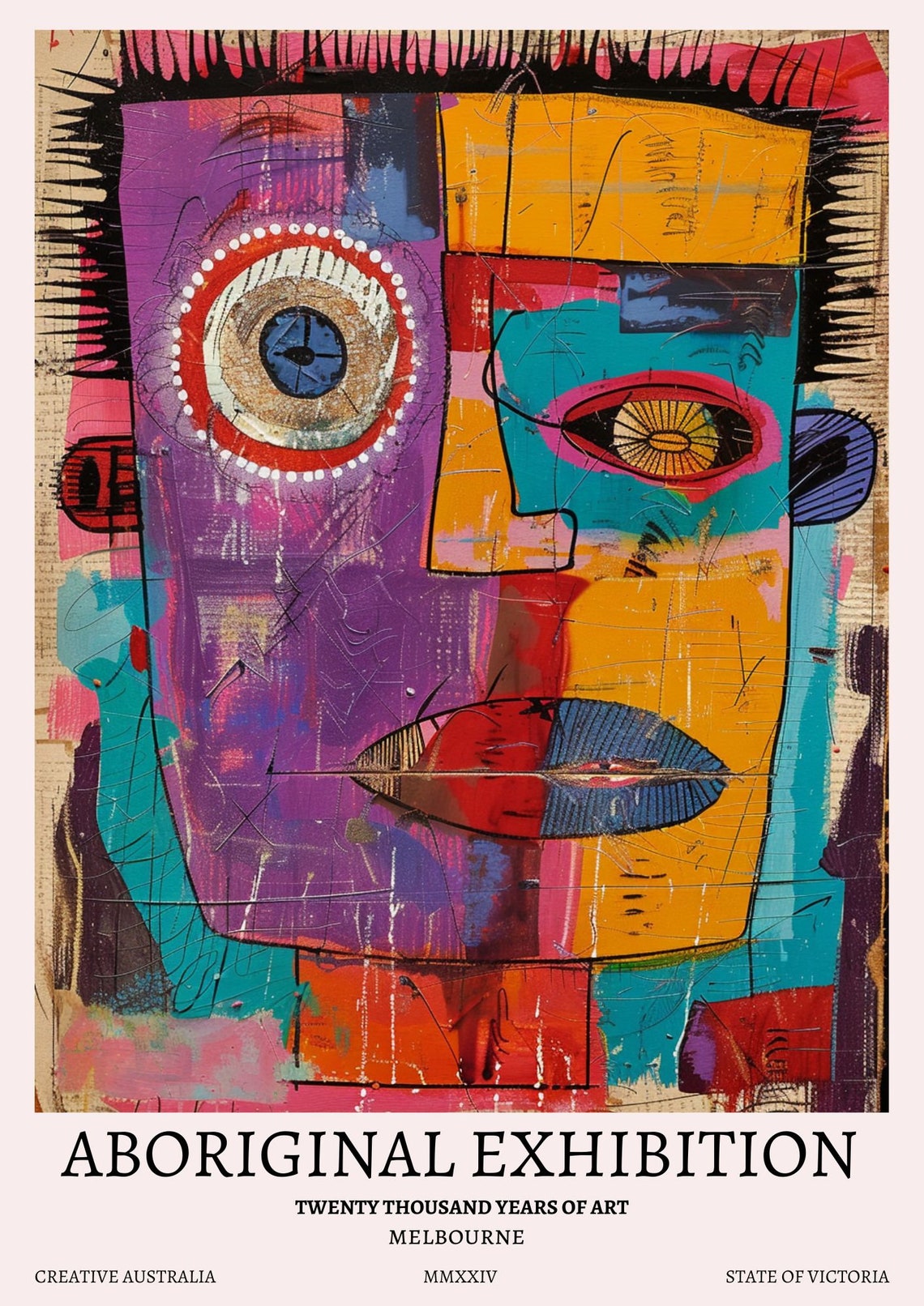 Aboriginal Art Exhibition Poster, Original Art, Aboriginal Prints, Home ...