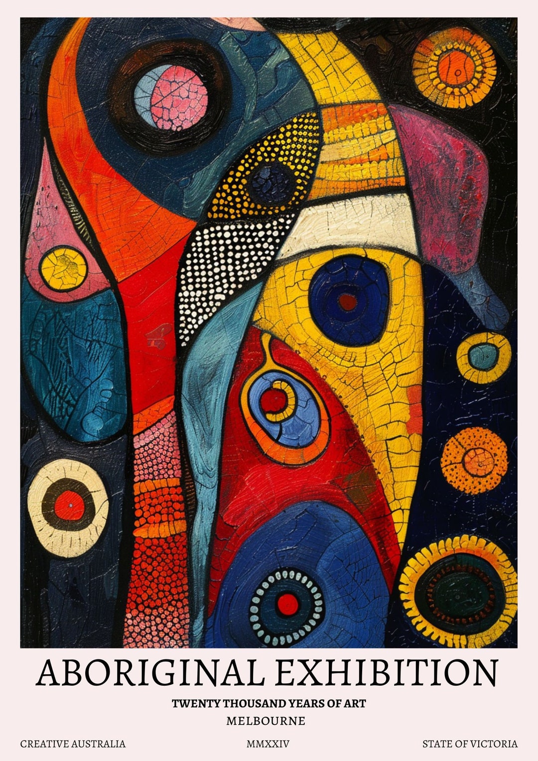 Aboriginal Art Exhibition Poster Prints Beautiful Print Selection ...