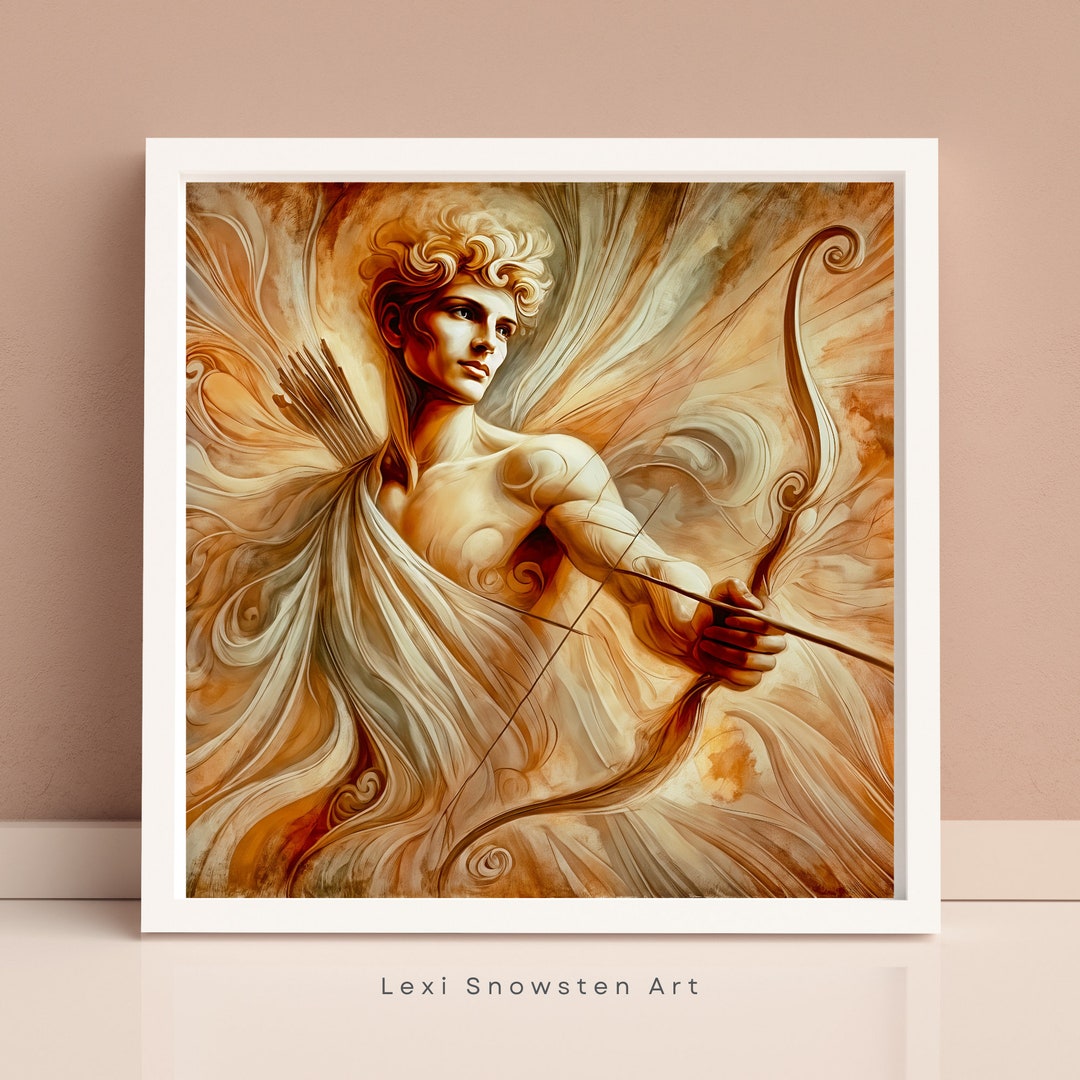 Eros, Digital Art Print - Greek God of Love and Attraction Artwork in ...