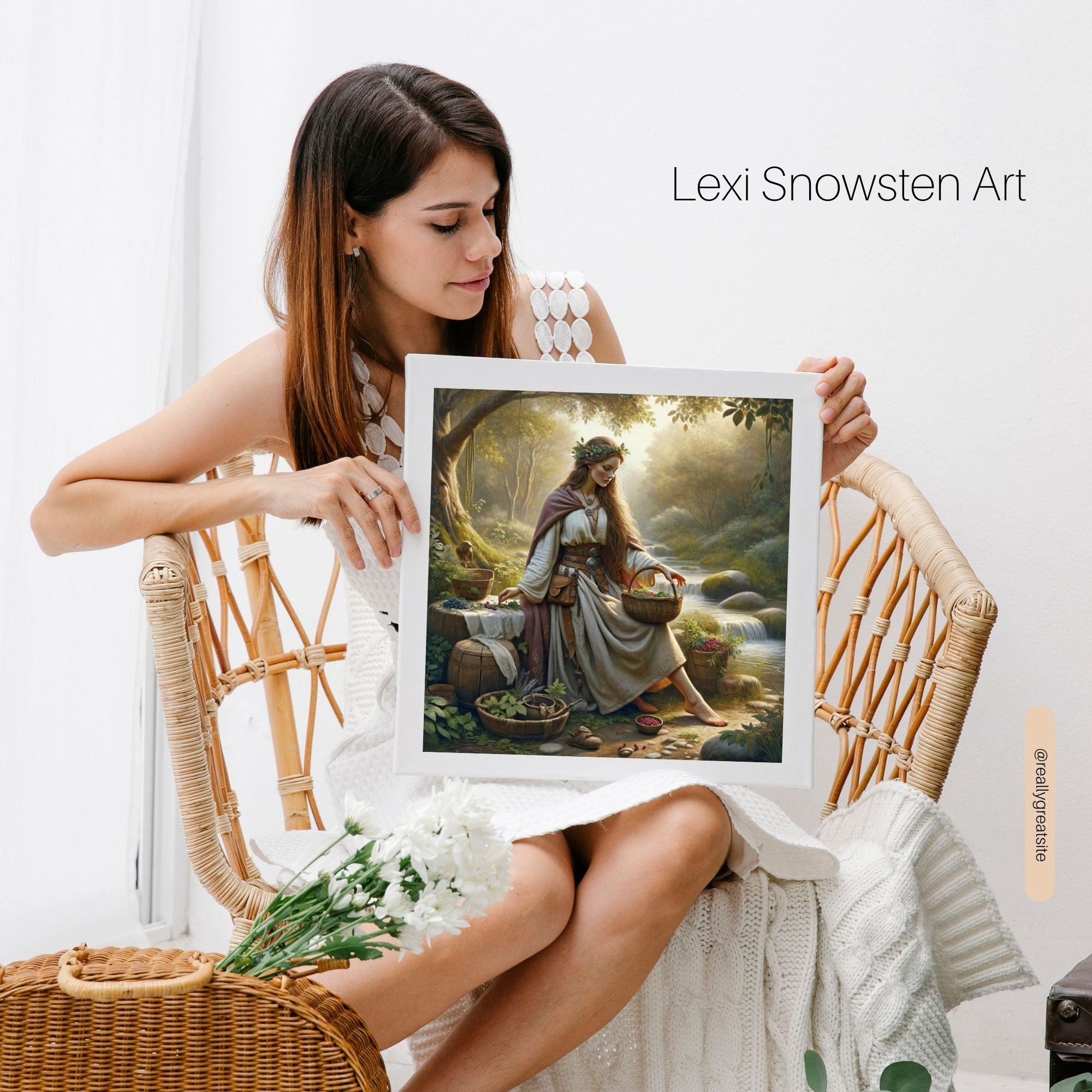 Eir, Norse Goddess of Healing, Digital Art Print, Wall Decoration ...