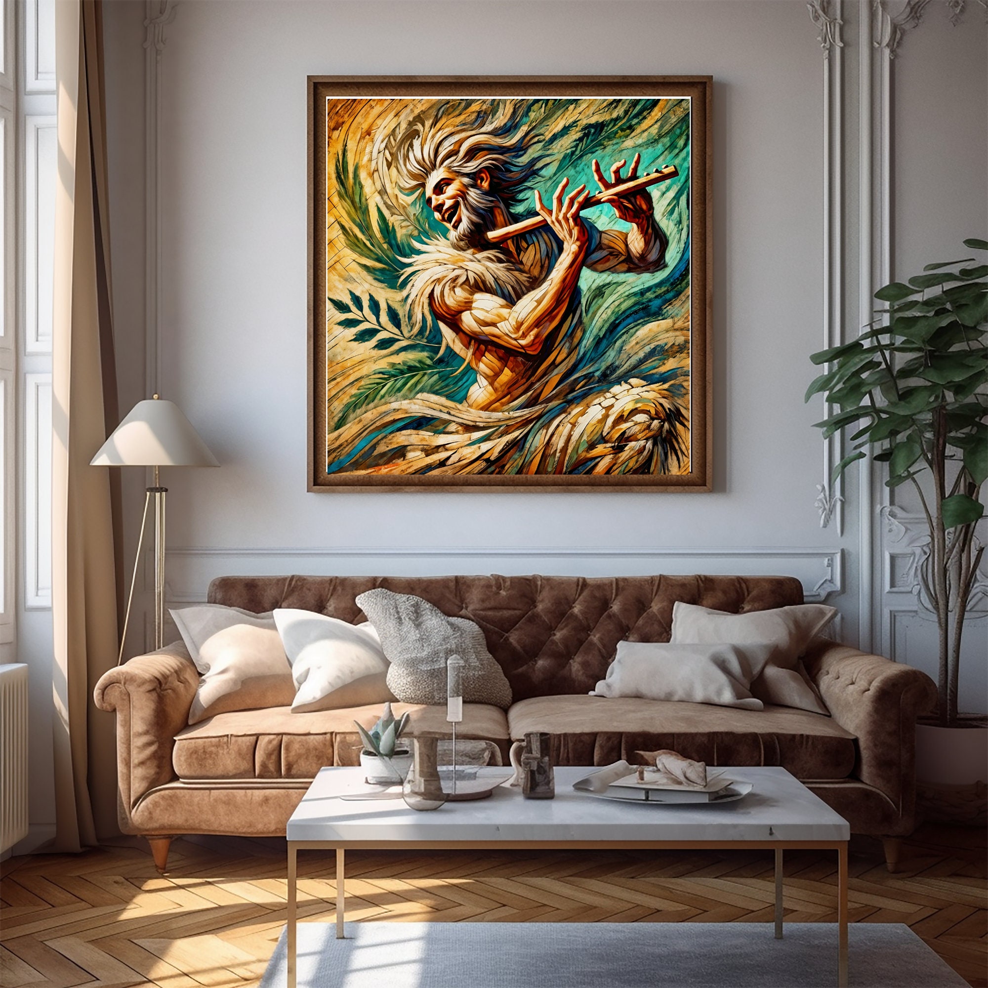 Pan, Digital Art Print - Greek God of the Wild, Artwork in an ...