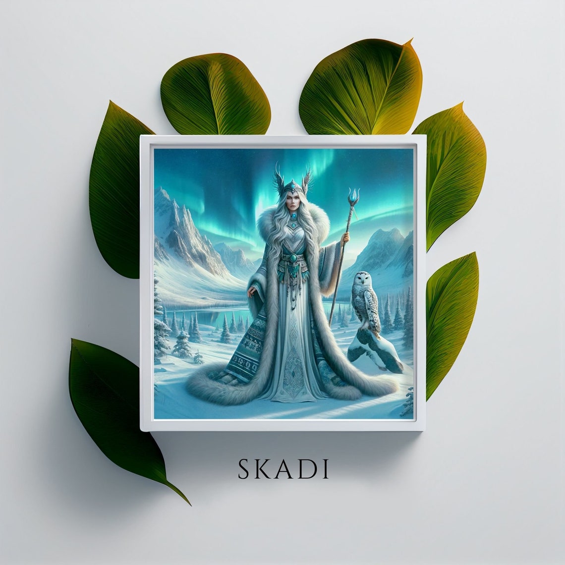 Skadi, Norse Goddess of Winter and Hunting, Digital Art Print, Wall ...