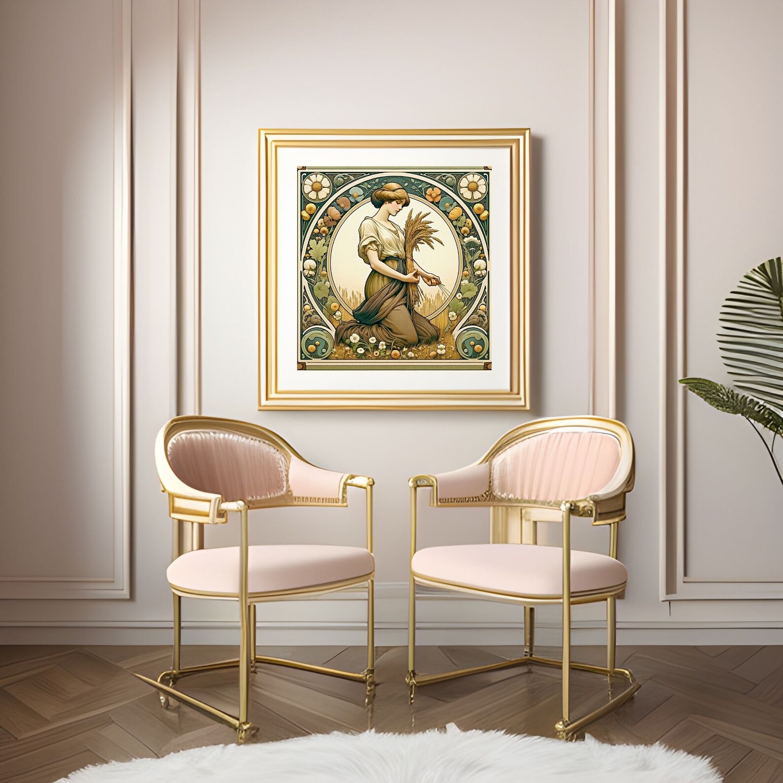 Zodiac Virgo Art, Digital File for Download - Vintage Poster in an ...