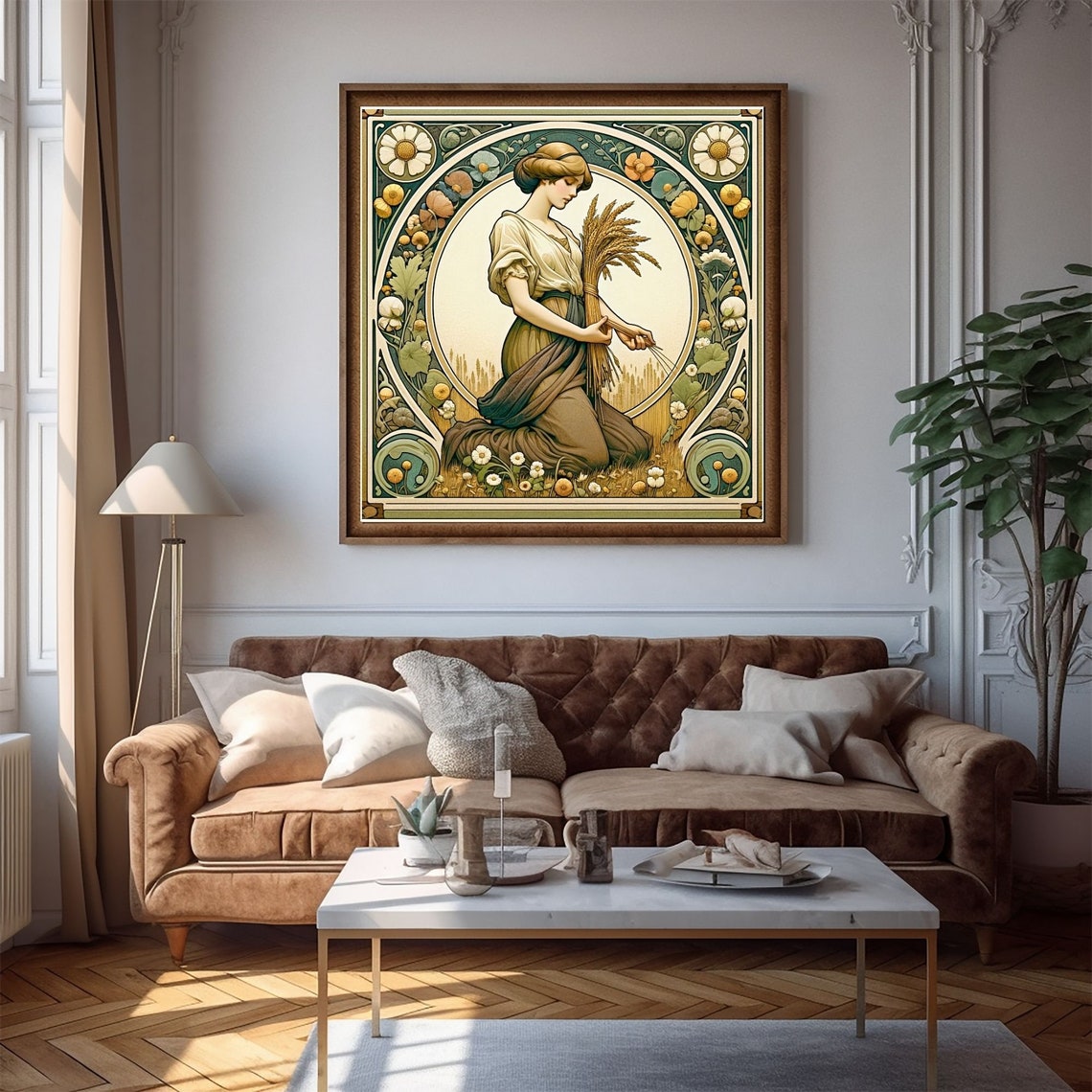 Zodiac Virgo Art, Digital File for Download - Vintage Poster in an ...