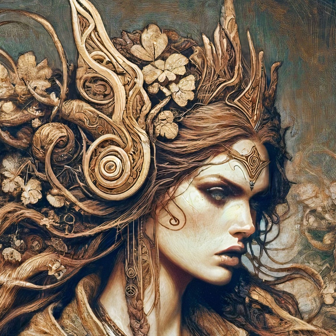 The Morrigan, Celtic Irish Goddess: Digital Download, Mythological ...