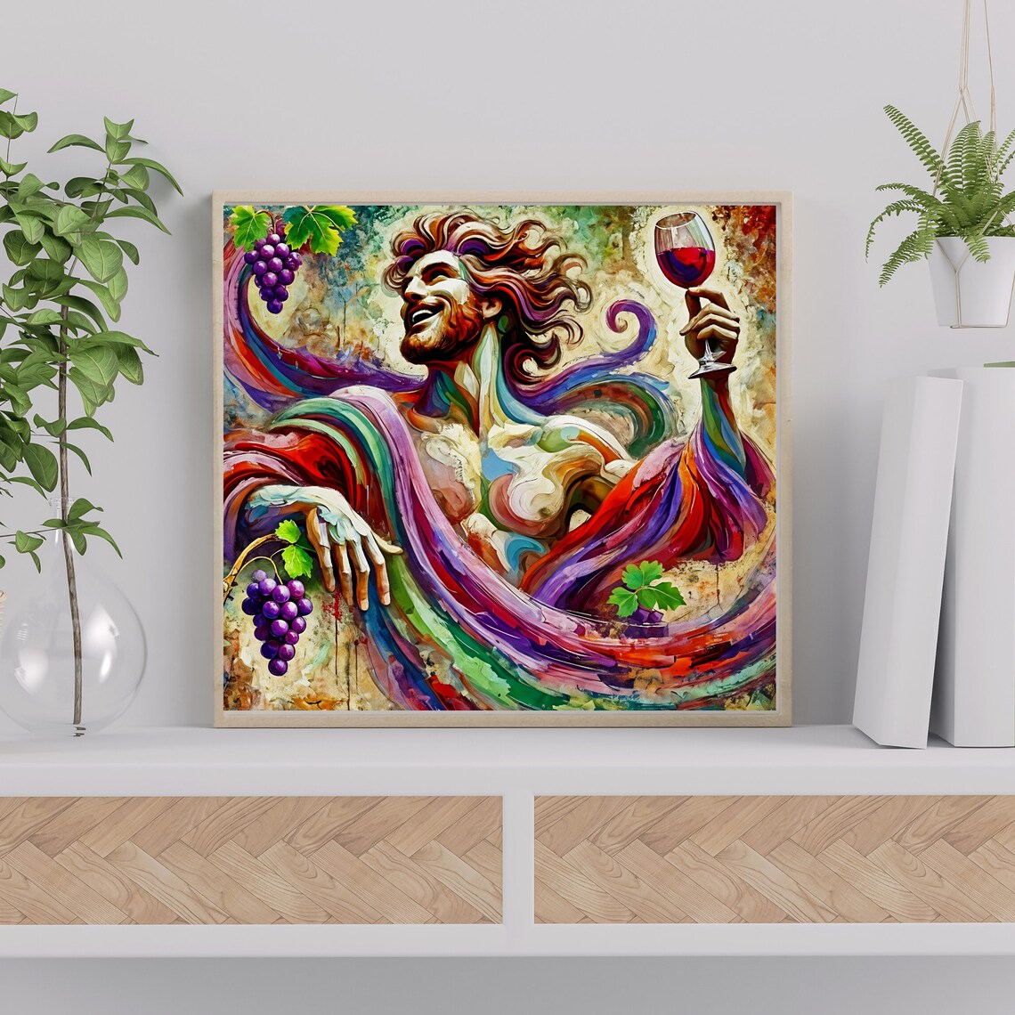 Dionysus, Digital Art Print - Greek God of Wine and Pleasure, Artwork ...