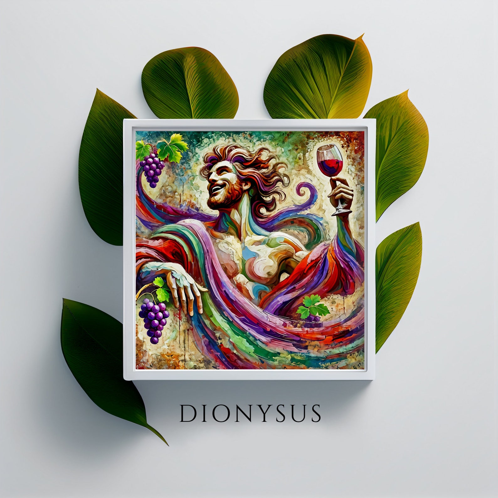 Dionysus, Digital Art Print - Greek God of Wine and Pleasure, Artwork ...