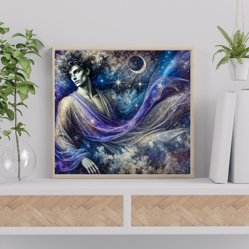 Morpheus, Digital Art Print - Greek God of Dreams, Artwork in an ...