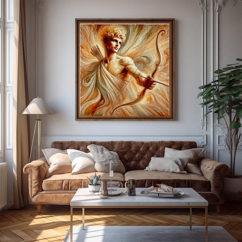 Eros, Digital Art Print - Greek God of Love and Attraction Artwork in ...